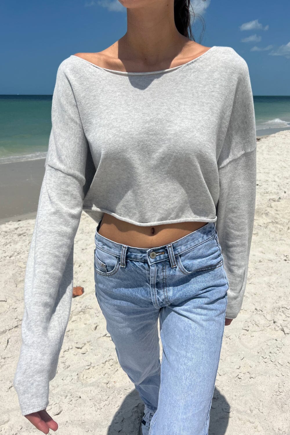 Cameron Cropped Sweater – Brandy Melville UK