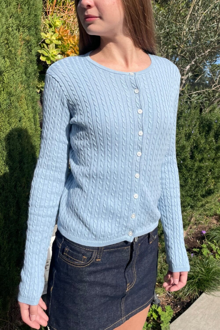 Zoe Cable Knit Cardigan – Brandy Melville UK