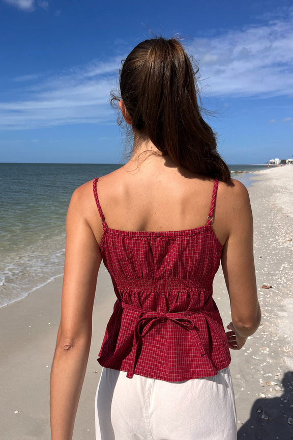 Tiffany Plaid Tank – Brandy Melville UK